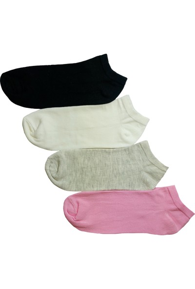 Lara Çorap 10-12 Yaş 4 Renk Çocuk Patik Çorap (35-36)