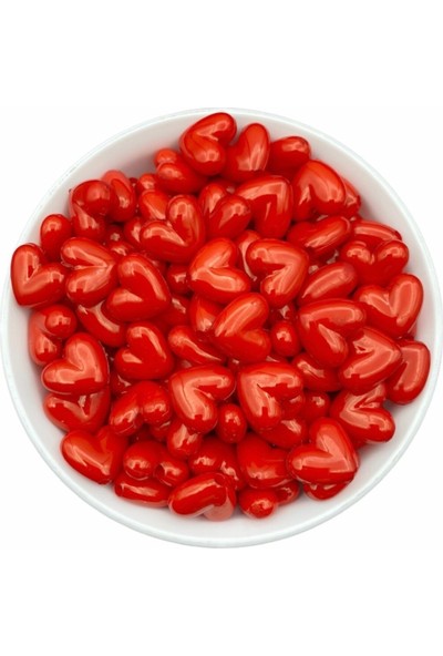 Hedef Bijuteri 16MM Kırmızı Renk Kalp Model Plastik Boncuk,hobi Takı Yapım Boncuğu (25GR,~20 Adet) Hedef Bijuteri 16MM Kırmızı Renk Kalp Model Plastik Boncuk,hobi Takı Yapım Boncuğu (25GR,~20 Adet)
