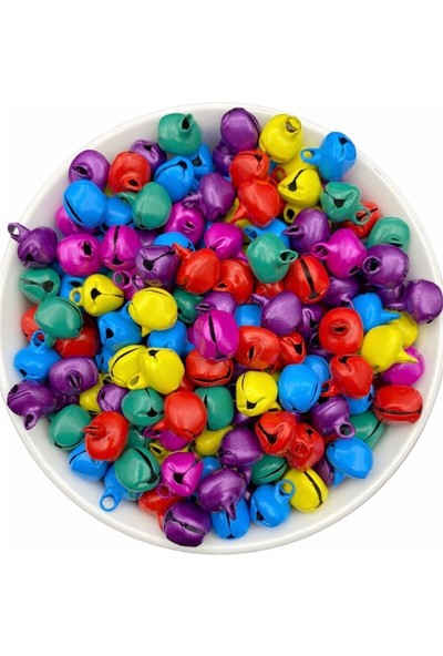 Hedef Bijuteri 25 Adet 12MM Karışık Renkli Kulplu Zil,çan,çıngırak,metal Amigurumi Zili,takı Aksesuar Yapımı Hedef Bijuteri 25 Adet 12MM Karışık Renkli Kulplu Zil,çan,çıngırak,metal Amigurumi Zili,takı Aksesuar Yapımı