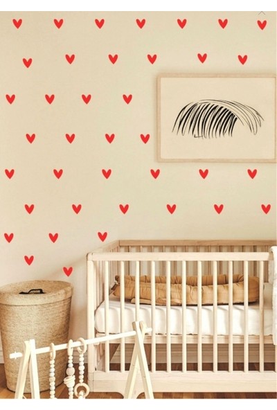 Bedesigntr Kırmızı Şirin Kalp Çocuk Odası Sticker 100 Adet Bedesigntr Kırmızı Şirin Kalp Çocuk Odası Sticker 100 Adet