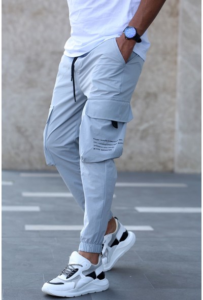Madmext Erkek Jogger Gri Pantolon 5417