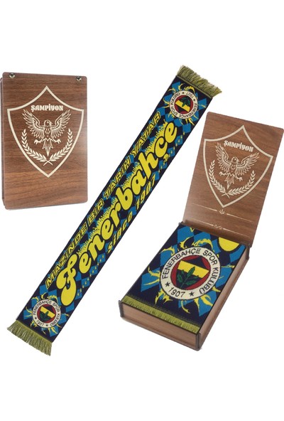 Fenerbahçe Orijinal Atkı Unisex Dokuma Özel Ahşap Kutulu Fenerbahçe Orijinal Atkı Unisex Dokuma Özel Ahşap Kutulu