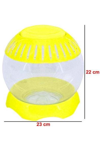 Canlı Petshop Plastik Ufo Fanus 1 Adet 22 cm Sarı Büyük Canlı Petshop Plastik Ufo Fanus 1 Adet 22 cm Sarı Büyük
