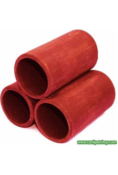 Canlı Petshop Seramik Bambu Yumurtlama Tüpü Kırmızı 3 Gözlü Canlı Petshop Seramik Bambu Yumurtlama Tüpü Kırmızı 3 Gözlü