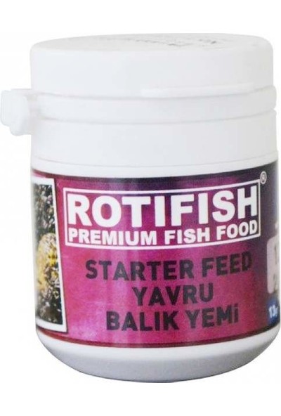 Rotifish Starter Feed Yavru Yemi No:2 13 gr 200-300 Rotifish Starter Feed Yavru Yemi No:2 13 gr 200-300
