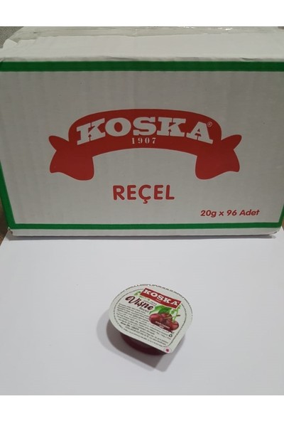 Koska Piknik Vişne Reçeli 20 gr x 96 Adet Koska Piknik Vişne Reçeli 20 gr x 96 Adet