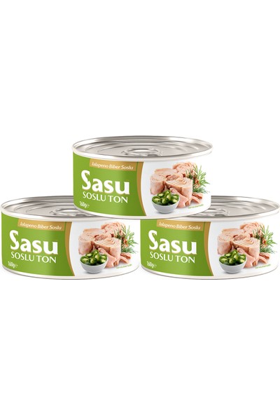Sasu Jalapeno Biberli Ton Balığı 6X160G Bütün Dilim Sasu Jalapeno Biberli Ton Balığı 6X160G Bütün Dilim