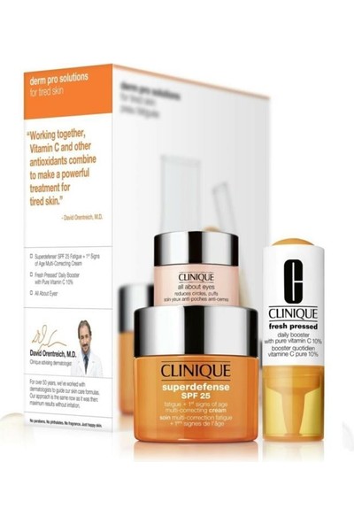 Clinique Derm Pro Yorgunluk Karşıtı Cilt Bakım Seti Clinique Derm Pro Yorgunluk Karşıtı Cilt Bakım Seti