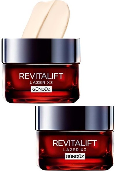 Loreal Paris Loreal Revitalift Lazer X3 Gündüz Bakım Kremi 15 Ml X2