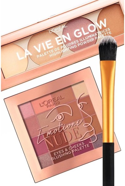 Loreal Paris Aydınlatıcı Far Ve Fırça Seti 3