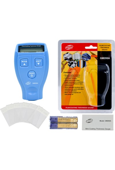 Yamantic 2020 Oto Boya Kaplama Ölçer Kaporta Boya Kalınlık Ölçer Mavi