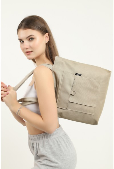 SHAKA Bej U7 Kol ve Omuz Çantası 35X35 cm SHAKA Bej U7 Kol ve Omuz Çantası 35X35 cm