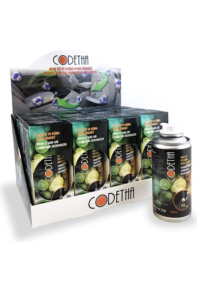 Codetha Klima Temizleyici 150 ml (12'li Stand Ambalaj) Codetha Klima Temizleyici 150 ml (12'li Stand Ambalaj)