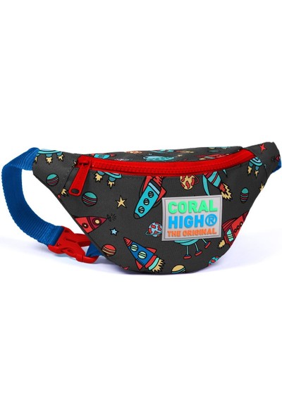 Yaygan Coral High Erkek Çocuk Roket Baskılı Bel Çantası Yaygan Coral High Erkek Çocuk Roket Baskılı Bel Çantası