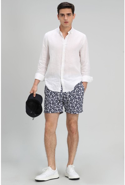 Lufian Rene Deniz Şortu Lacivert