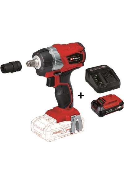 Einhell Te-Cw 18 Li Bl Akülü Şarjlı Somun Sıkma Kömürsüz + 2.6 Ah Plus Starter Kit Einhell Te-Cw 18 Li Bl Akülü Şarjlı Somun Sıkma Kömürsüz + 2.6 Ah Plus Starter Kit