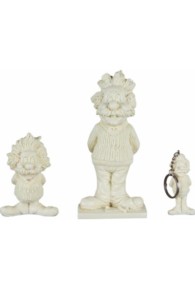 Hediye Kanalı Boyanabilir Polyester Poliüretan Ham Obje Einstein Biblo Set ve Anahtarlık Hediye Kanalı Boyanabilir Polyester Poliüretan Ham Obje Einstein Biblo Set ve Anahtarlık