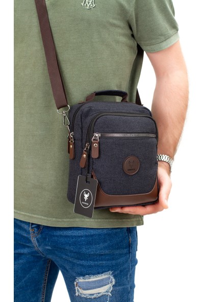 Kindfox Kanvas El Çantası | Omuz Çantası | Orta Boy | Antrasit Kindfox Kanvas El Çantası | Omuz Çantası | Orta Boy | Antrasit