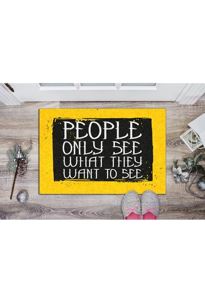 Ibsalpin Bayrak Desenli Dijital Baskılı Kaymaz Taban Paspas