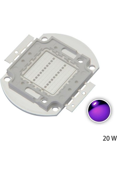 Profisher Uv Mor LED Ultraviyole Lamba Cip 365NM 20W Yüksek Güç Işığı Profisher Uv Mor LED Ultraviyole Lamba Cip 365NM 20W Yüksek Güç Işığı