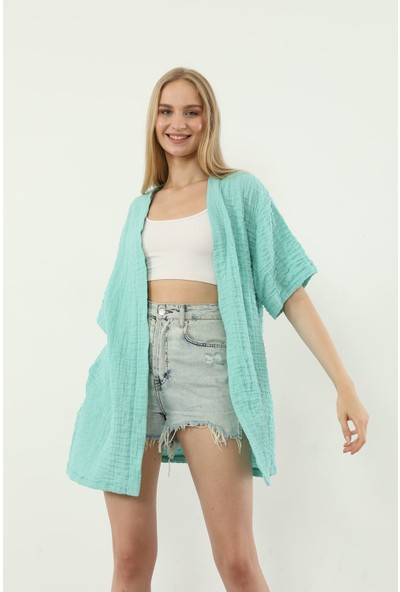 Maymoda Salaş Kimono-Mint