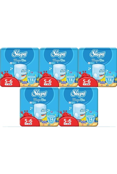 Sleepy Mayo Bebek Bezi Beden:5-6 (11-25 Kg) Xl 70'li Sleepy Mayo Bebek Bezi Beden:5-6 (11-25 Kg) Xl 70'li