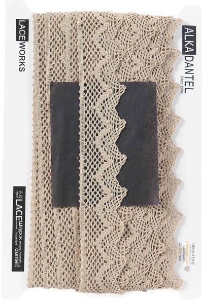 Alka Dantel Pamuk Krem Kopanaki 10 mt Alka Dantel Pamuk Krem Kopanaki 10 mt