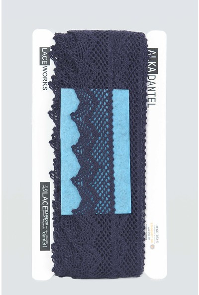 Alka Dantel Pamuk Lacivert Kopanaki 10 mt Alka Dantel Pamuk Lacivert Kopanaki 10 mt