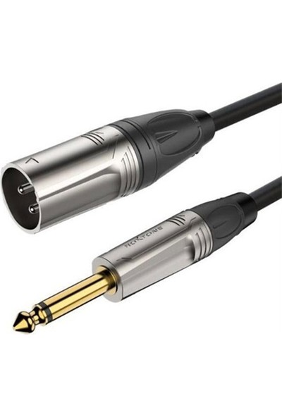 Roxtone Metre 6.3 mm Mono Gitar -Xlr Erkek Mikrofon Kablosu RX-K13103 3 Roxtone Metre 6.3 mm Mono Gitar -Xlr Erkek Mikrofon Kablosu RX-K13103 3