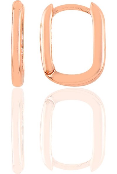 Söğütlü Silver Gümüş Rose Sade U Modeli Kupe