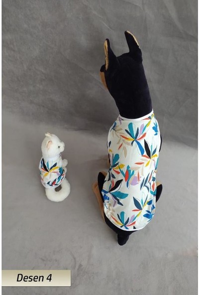 Petviya Desen 4 Kedi ve Köpek Tişörtü M Beden Petviya Desen 4 Kedi ve Köpek Tişörtü M Beden