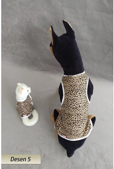 Petviya Desen 5 Kedi ve Köpek Tişörtü S Beden