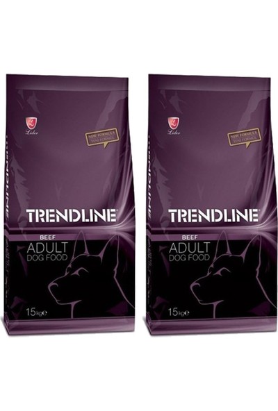 Trendline Dog Biftekli Köpek Maması 15 kg 2'li Set Trendline Dog Biftekli Köpek Maması 15 kg 2'li Set