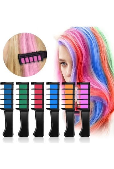 Sinerji Shop Hairchalk Saç Boyası Mini Taraklı Saç Tebeşiri Seti ( 6 Lı Set ) Sinerji Shop Hairchalk Saç Boyası Mini Taraklı Saç Tebeşiri Seti ( 6 Lı Set )