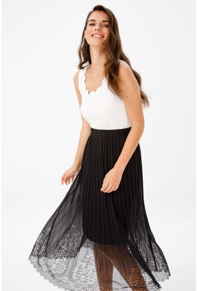 Ekol Beli Lastikli Piliseli Etek