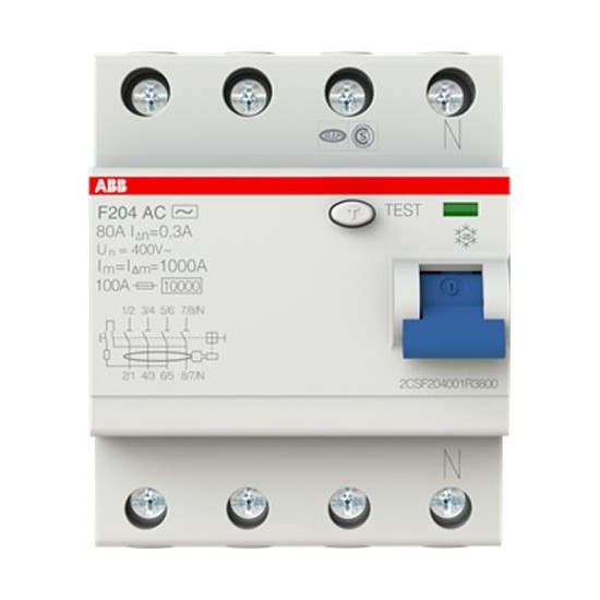 Abb F204 Ac- 80/0.3 4X80A 300Ma Kaçak Akım Rölesi Fiyatı