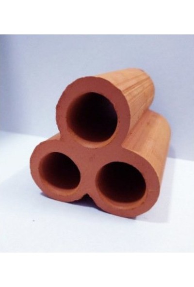 Canlı Petshop Y-Karides Yuvası ve Üretim Tüpü 3 Lü Seramik Kahverengi K 6x4 cm