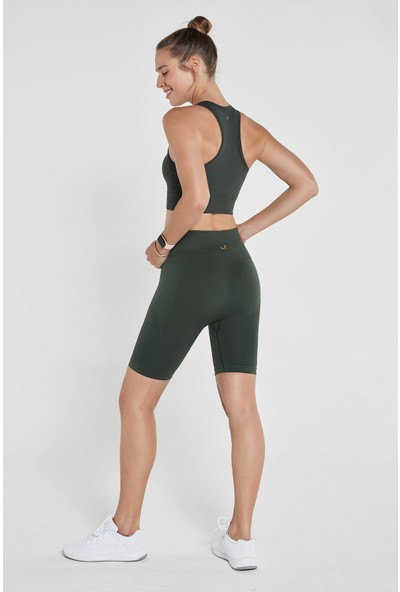 Jerf Gela Çift Katlı Kompress Sport Bra Yeşil Jerf Gela Çift Katlı Kompress Sport Bra Yeşil