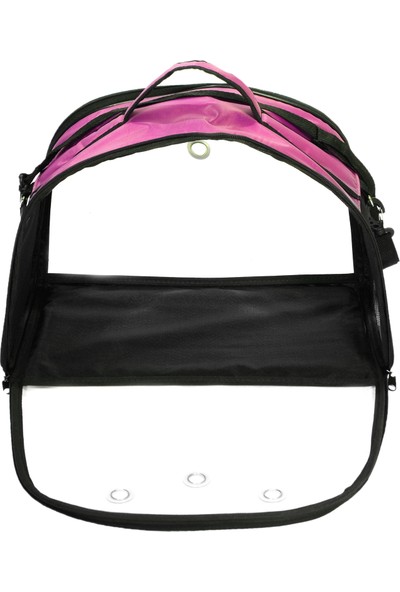 GND Pet Flaybag Şeffaf Çanta Fileli Büyük Boy Pembe 49X33X28 cm GND Pet Flaybag Şeffaf Çanta Fileli Büyük Boy Pembe 49X33X28 cm