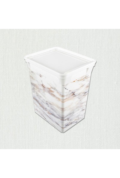 Qutu Trashbın Marble 10 L Çöp Kovası Qutu Trashbın Marble 10 L Çöp Kovası
