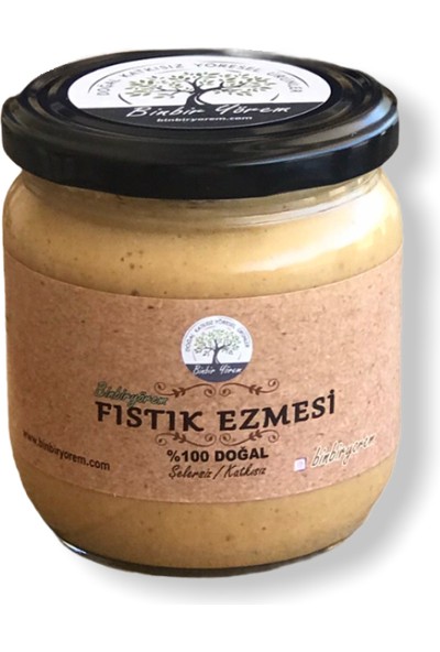 Binbiryörem Fıstık Ezmesi Şekersiz %100 Katkısız Yer Fıstığı Net : 380 gr