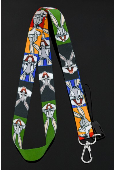 Apptakı Looney Tunes Bugs Bunny Yaka Kartı Boyun Ipi Telefon Askısı ASK0140