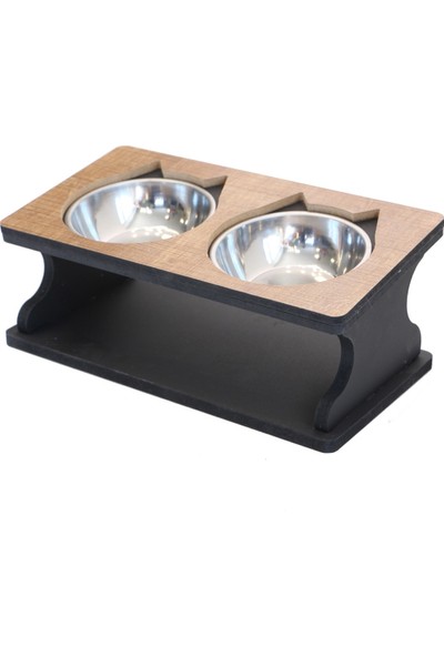 Hobimax Çelik Kaseli Ahşap Batman Figürlü Kedi Mama ve Su Kabı Hobimax Çelik Kaseli Ahşap Batman Figürlü Kedi Mama ve Su Kabı