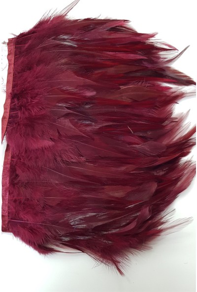 Hayalperest Boncuk Bordo Horoz Tüyü 1 mt