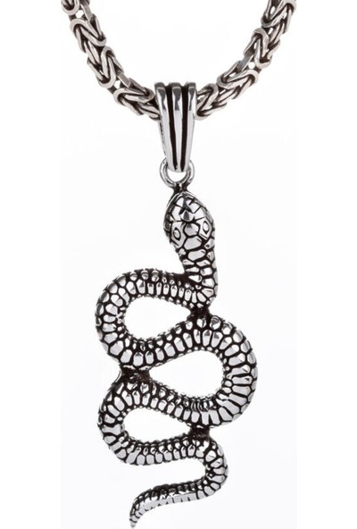 Candie Silver Yılan Model 2,8mm-60 cm Kral Zincirli 925 Ayar Gümüş Erkek Kolye Candie Silver Yılan Model 2,8mm-60 cm Kral Zincirli 925 Ayar Gümüş Erkek Kolye