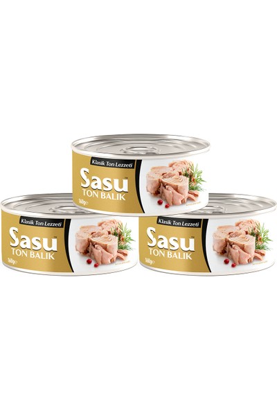 Sasu Klasik Ton Balığı 6X160G Bütün Dilim Sasu Klasik Ton Balığı 6X160G Bütün Dilim