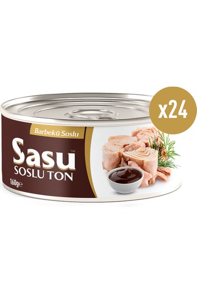 Sasu Barbekü Soslu Ton Balığı 24X160G Bütün Dilim