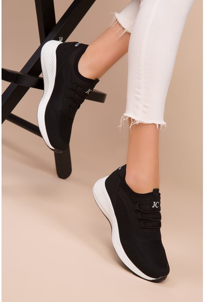 Eformoda Kadın Siyah Sneaker Spor Ayakkabı
