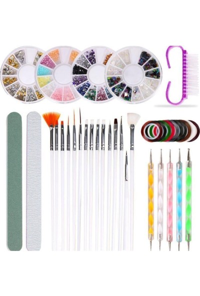 Sinka Tırnak Süsleme Desen Verme Seti Full Set