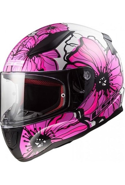 Ls2 Rapıd Poppıes Pembe Kask M Beden